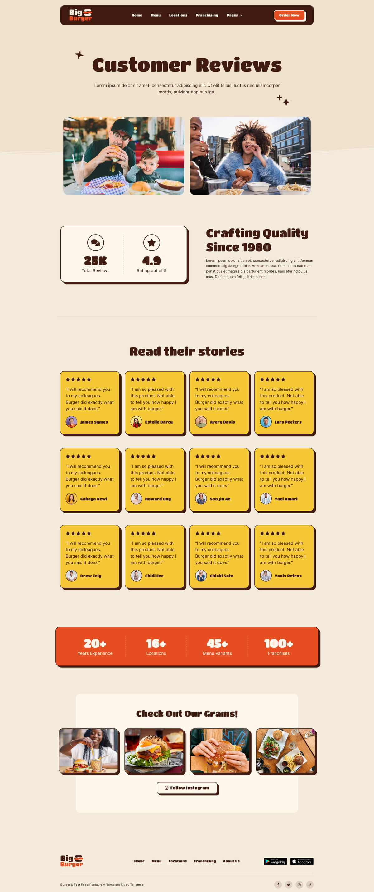 BigBurger - Burger & Fast Food Restaurant Elementor Template Kit by tokomoo