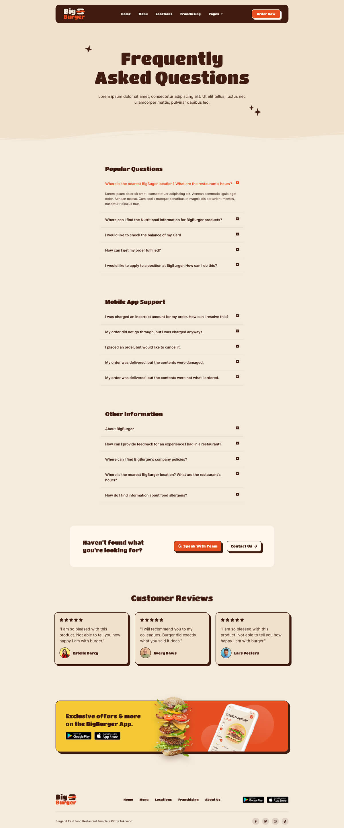 BigBurger - Burger & Fast Food Restaurant Elementor Template Kit by tokomoo