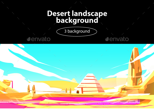 Ancient Pyramids Background Game vol.1, Game Assets | GraphicRiver