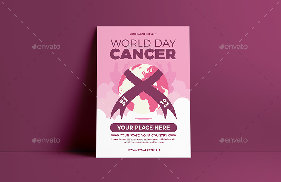 Cancer Day Flyer, Print Templates | GraphicRiver