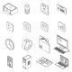 Operating System Icons Set Vector Outline, Vectors | GraphicRiver