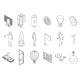 Breakthrough Icons Set Vector Outline, Vectors | GraphicRiver