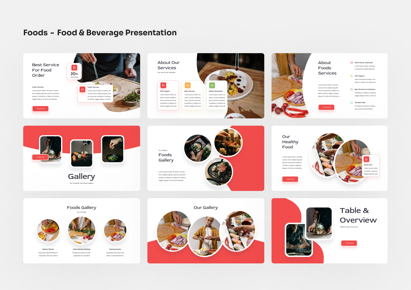 Foods - Restaurant PowerPoint Presentation, Presentation Templates
