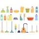 Spring Cleaning Icons Set Cartoon Vector, Vectors | GraphicRiver