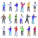 People Talking with Hand Gesture Icons Set, Vectors | GraphicRiver