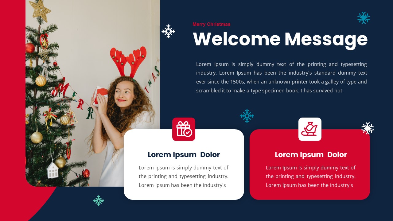 Merry Christmas Creative Keynote Template, Presentation Templates ...