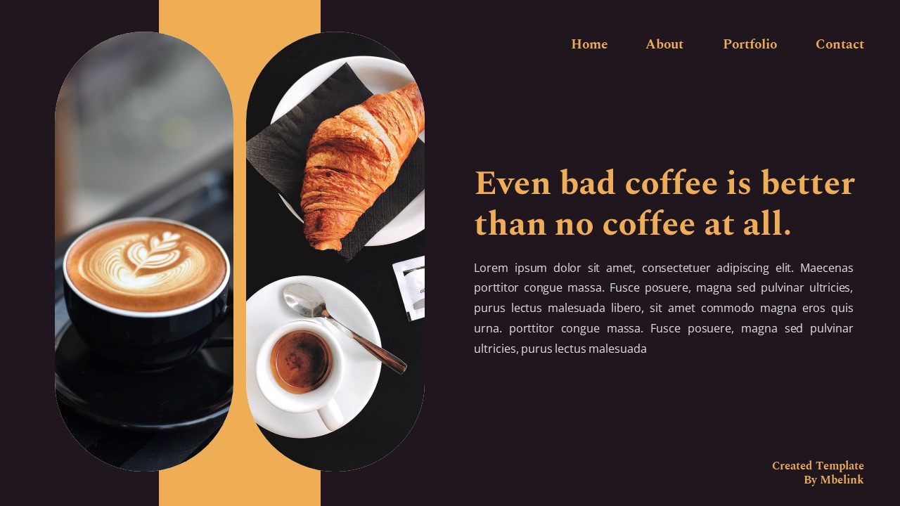 Basecoffe - Coffe & Cafe Shop Powerpoint Template, Presentation Templates
