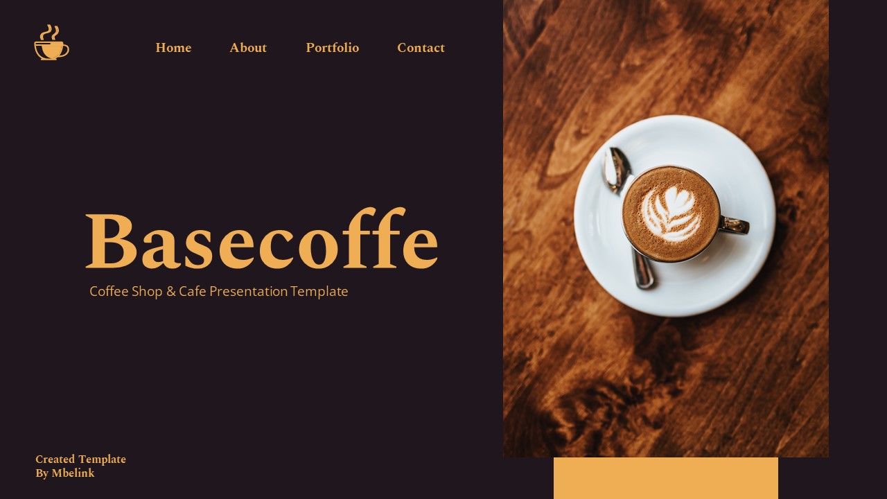 Basecoffe - Coffe & Cafe Shop Keynote Template, Presentation Templates