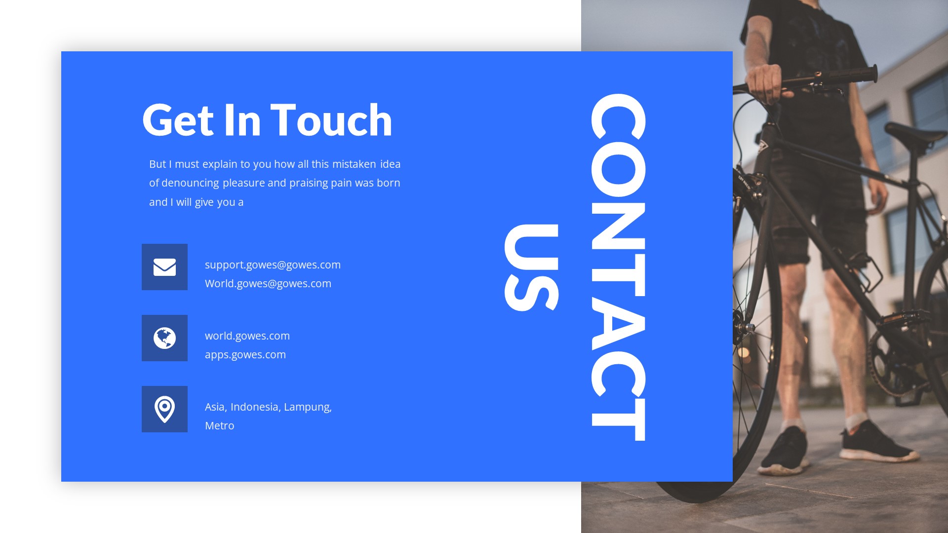 Minix - Bicycle Sports Club Powerpoint Template by Sanstive | GraphicRiver