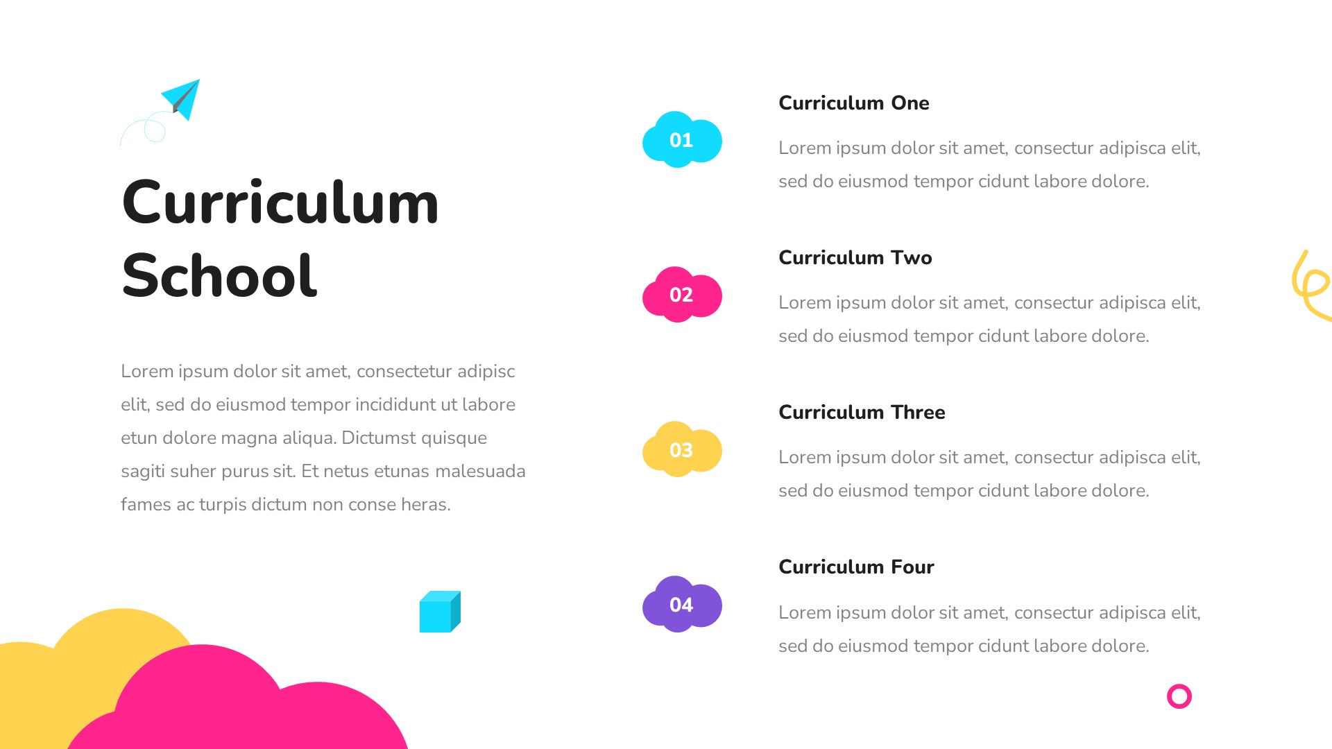 Kindergarten & Preschool PowerPoint Template, Presentation Templates