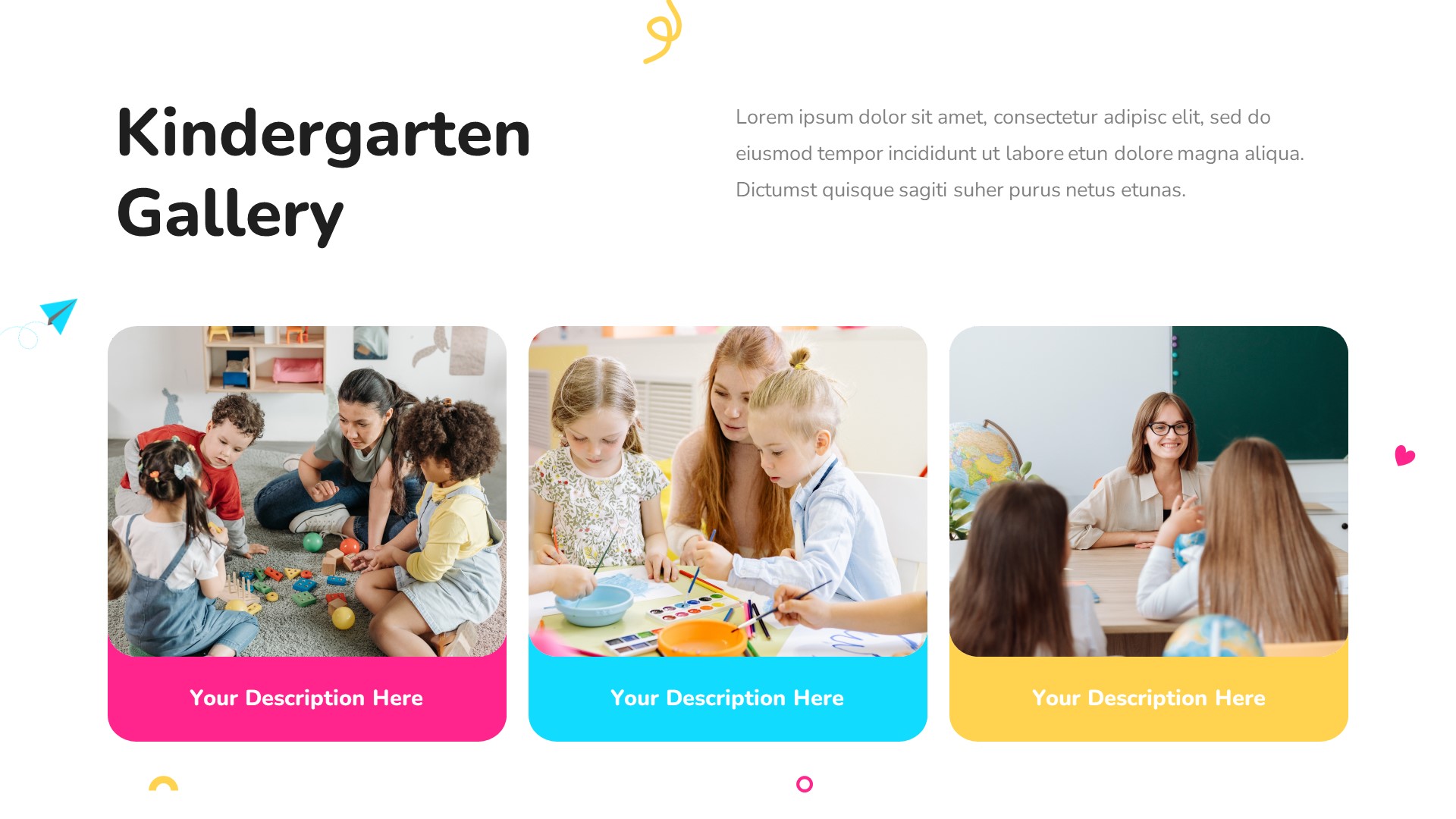 Kindergarten & Preschool PowerPoint Template, Presentation Templates