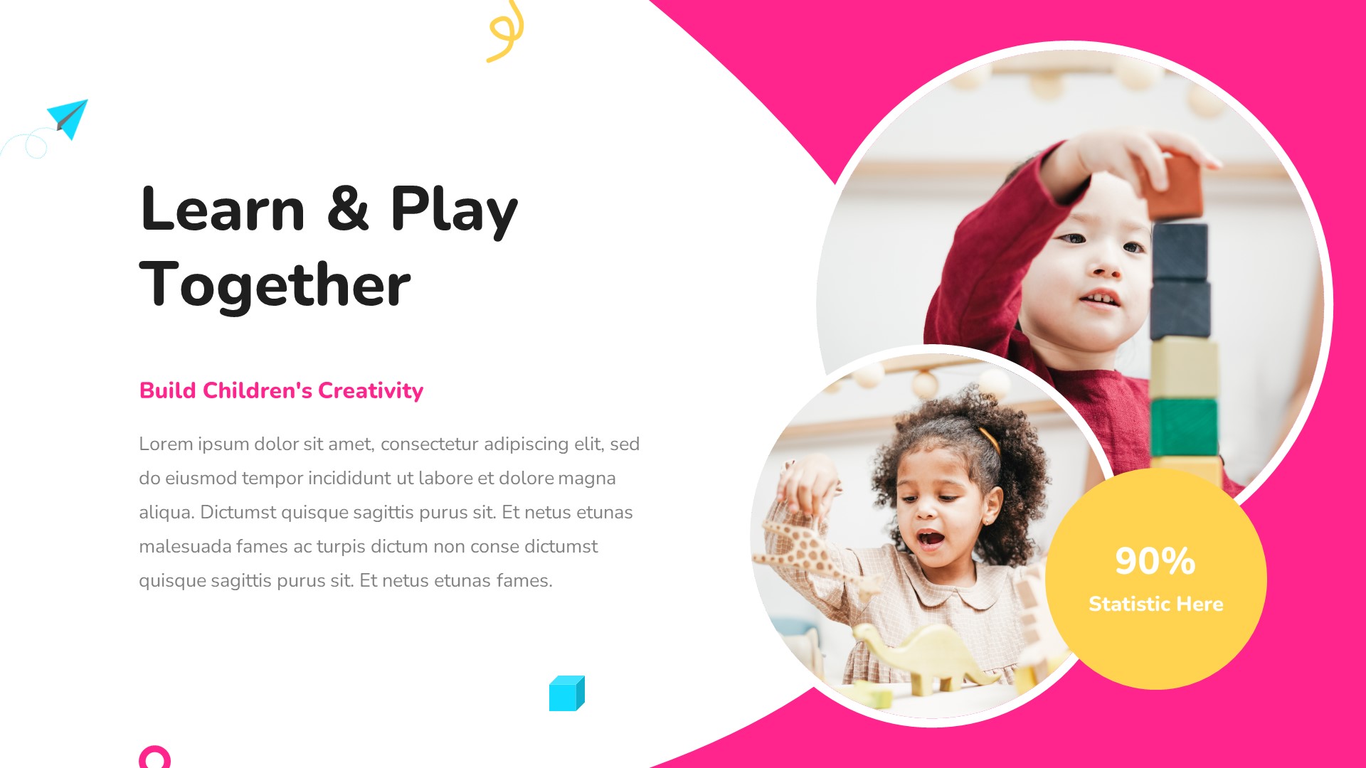 Kindergarten & Preschool PowerPoint Template, Presentation Templates