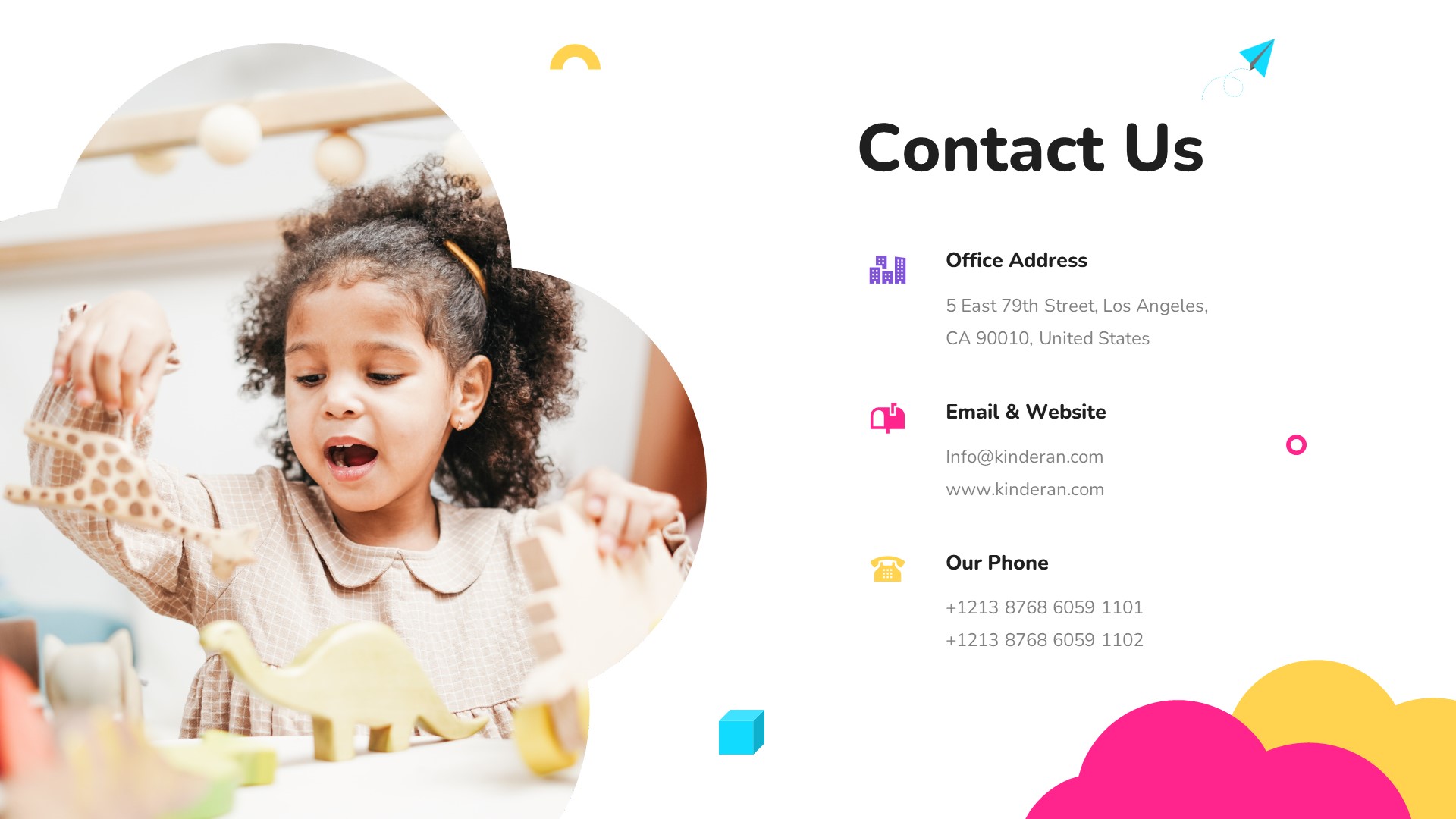 Kindergarten & Preschool PowerPoint Template, Presentation Templates