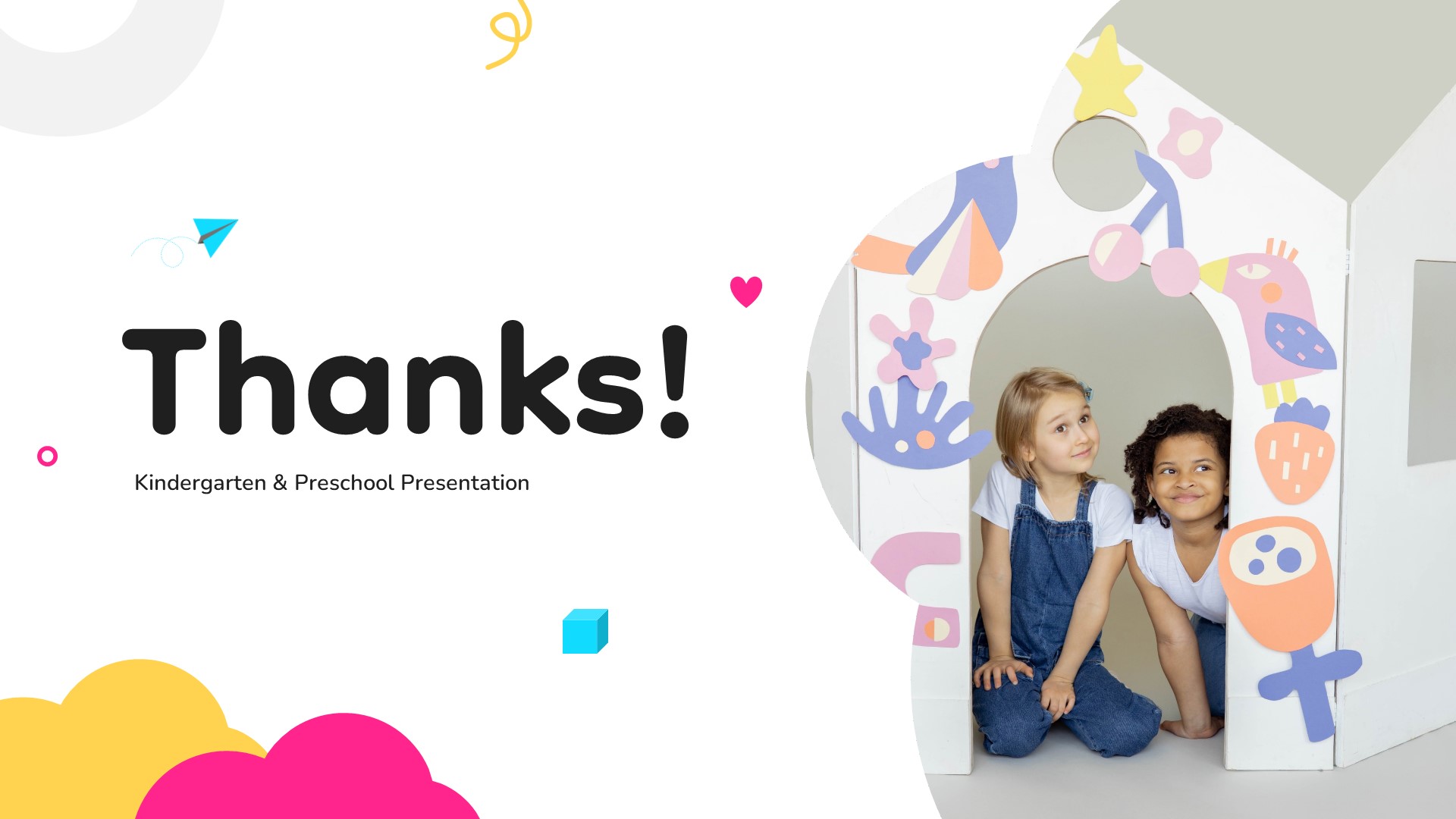 Kindergarten & Preschool PowerPoint Template, Presentation Templates