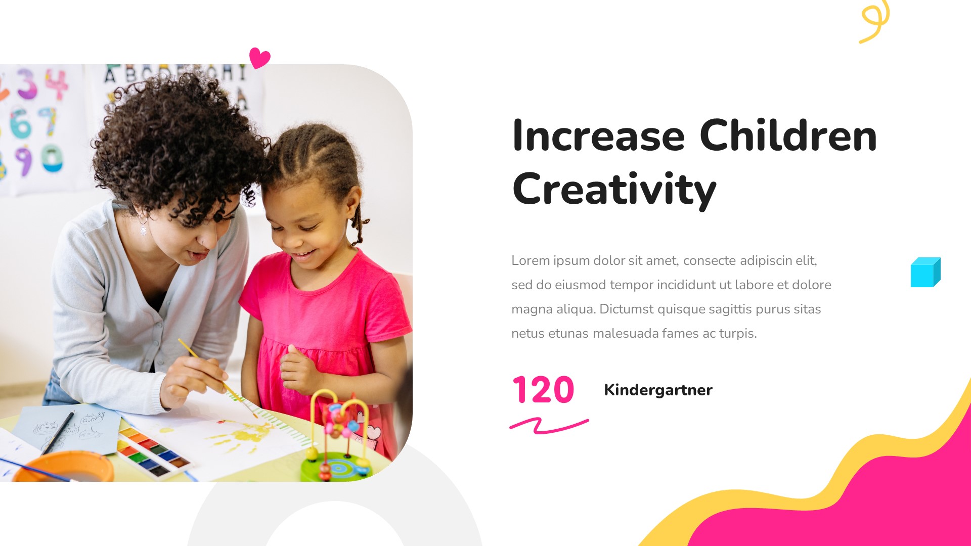 Kindergarten & Preschool PowerPoint Template, Presentation Templates