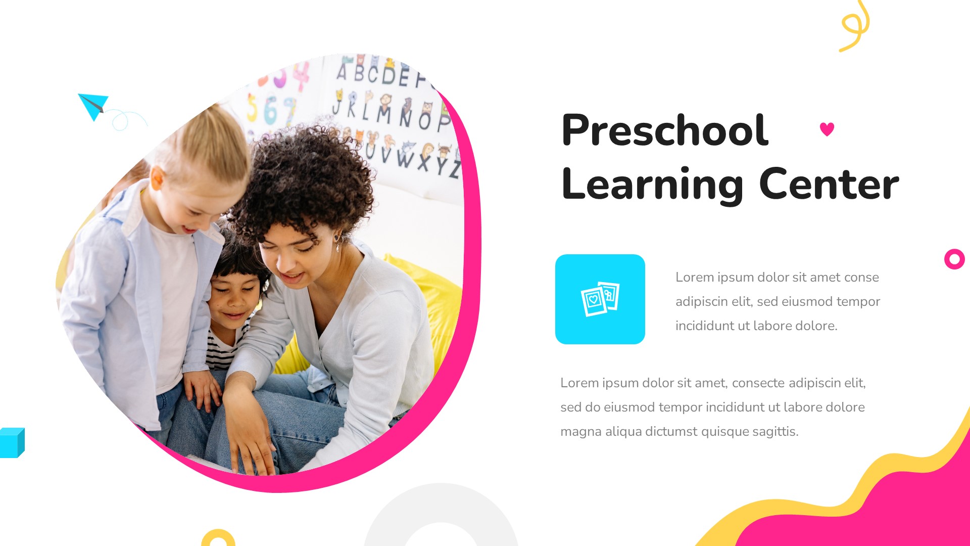 Kindergarten & Preschool PowerPoint Template, Presentation Templates