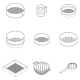 Sieve Icons Set Outline Vector, Vectors | GraphicRiver
