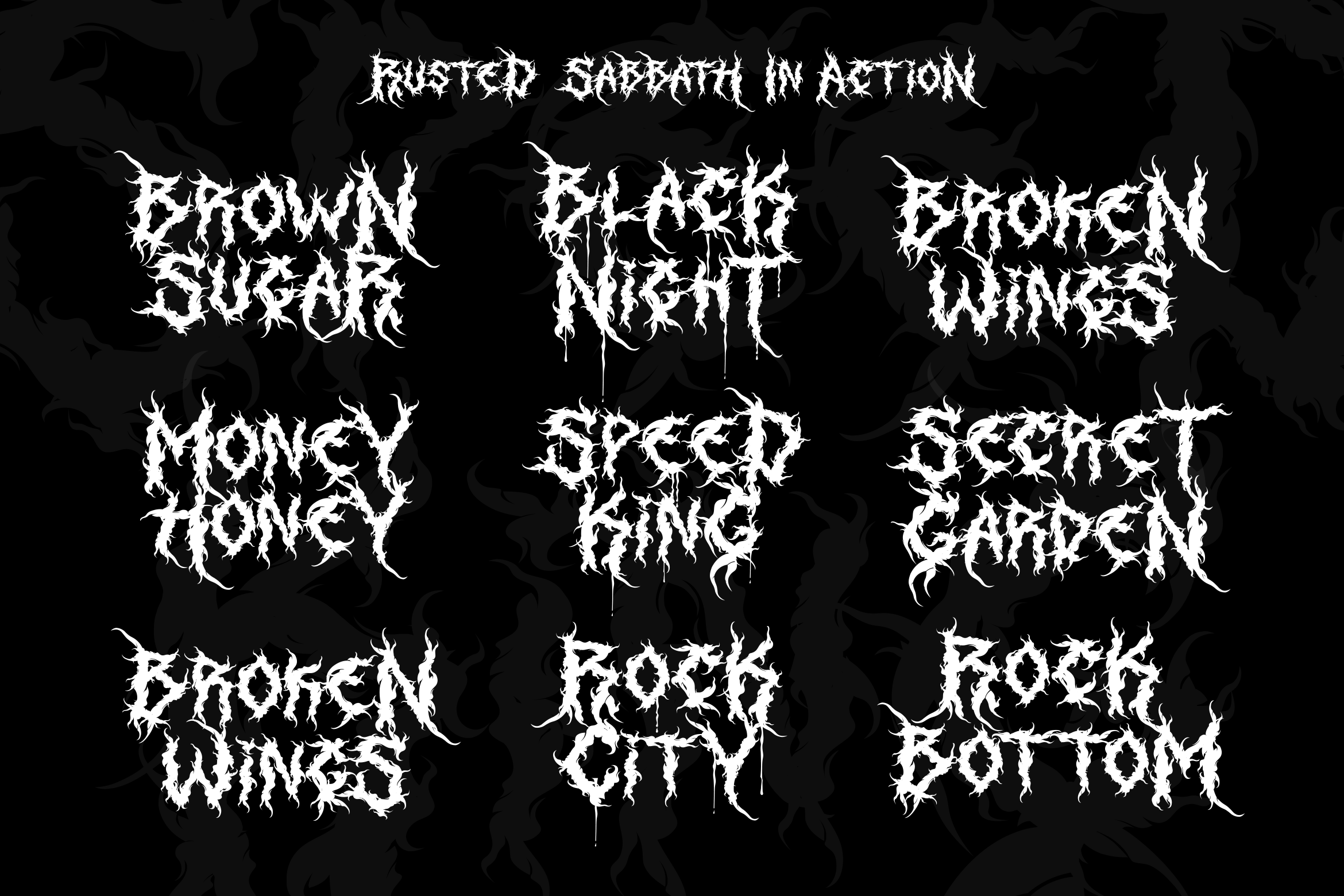 Rusted Sabbath | Black Metal Font, Fonts | GraphicRiver
