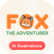 Fox The Adventurer Character Illustrations, Graphics | GraphicRiver
