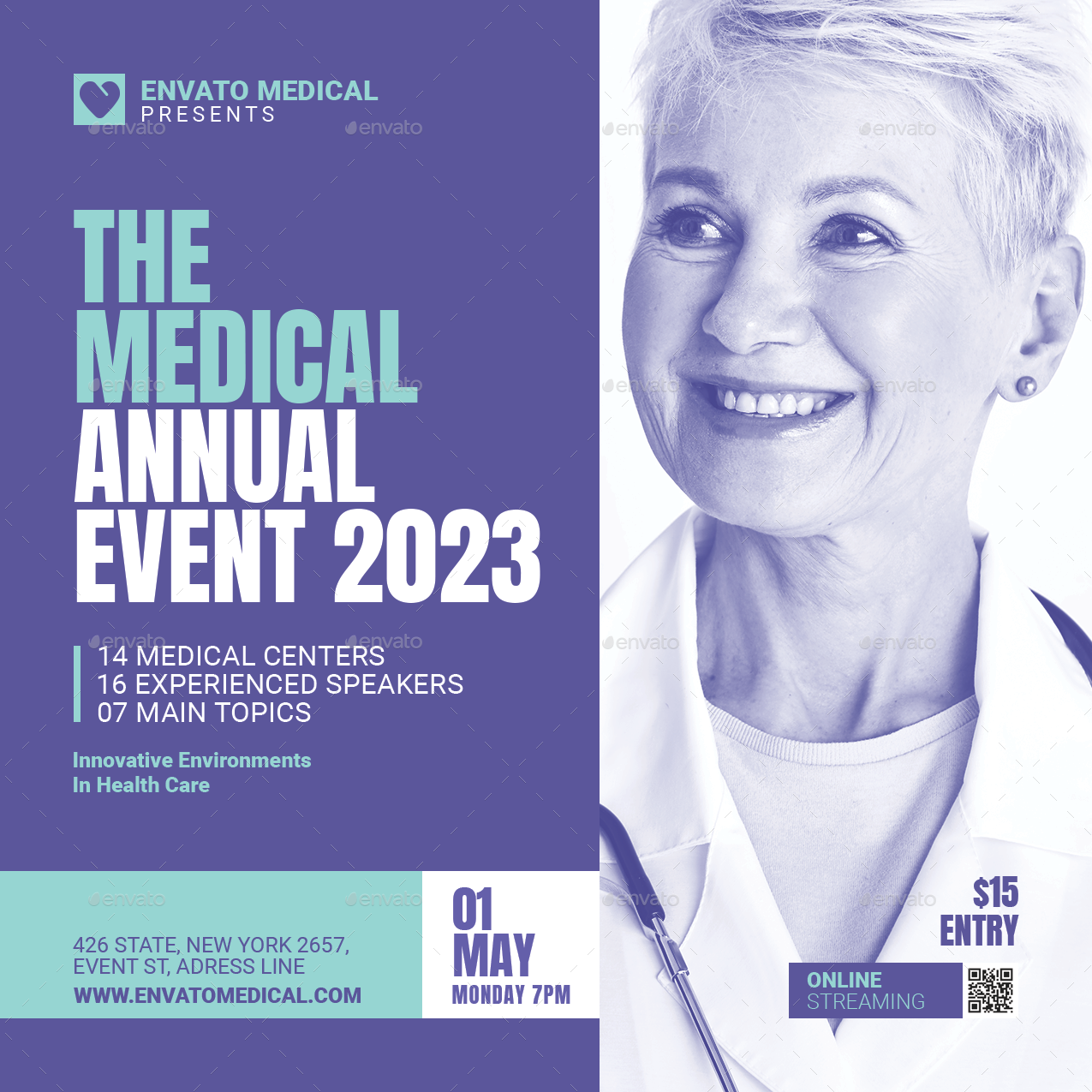 Medical Event Flyer, Print Templates | GraphicRiver