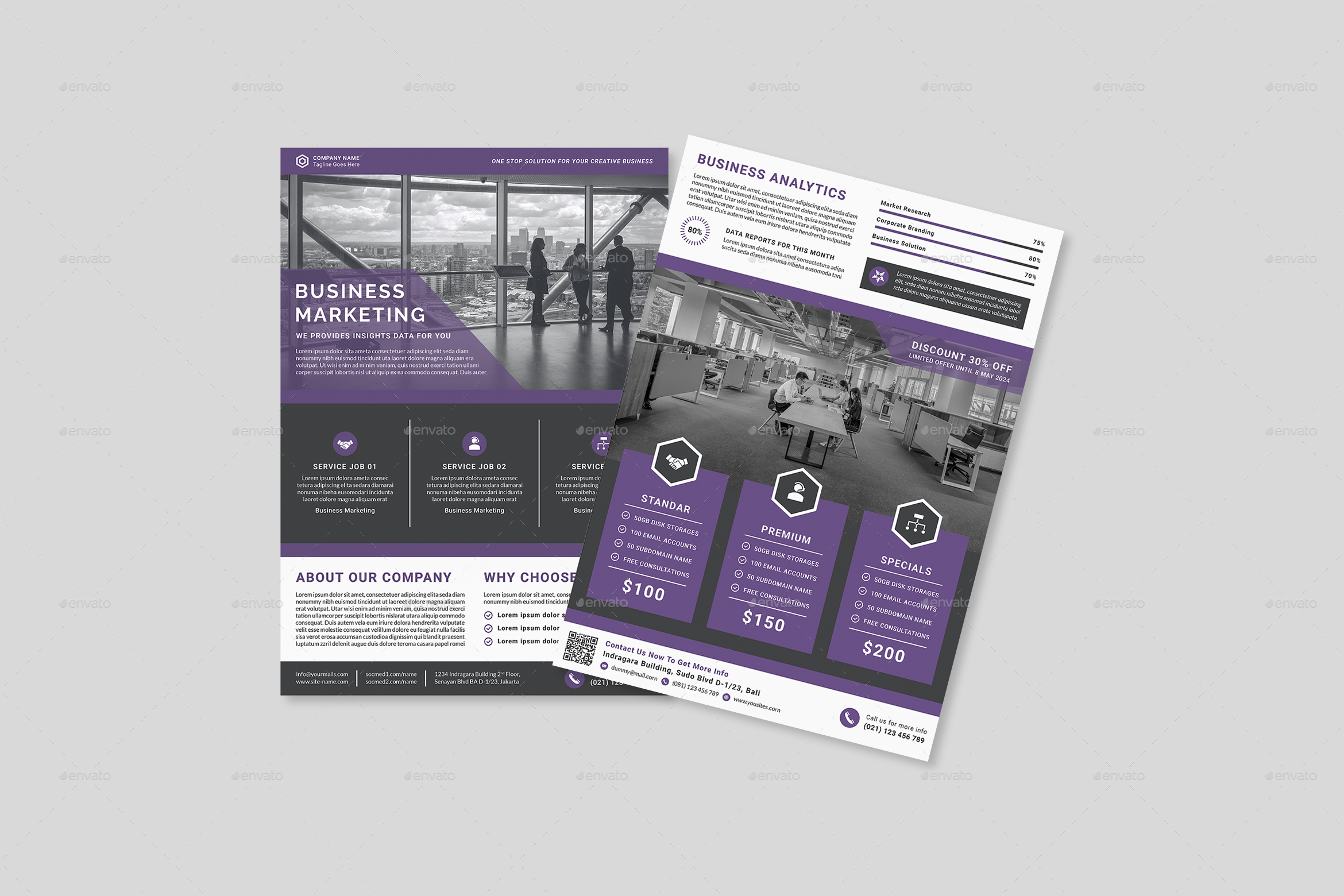 Business Marketing Flyer Template, Print Templates | GraphicRiver