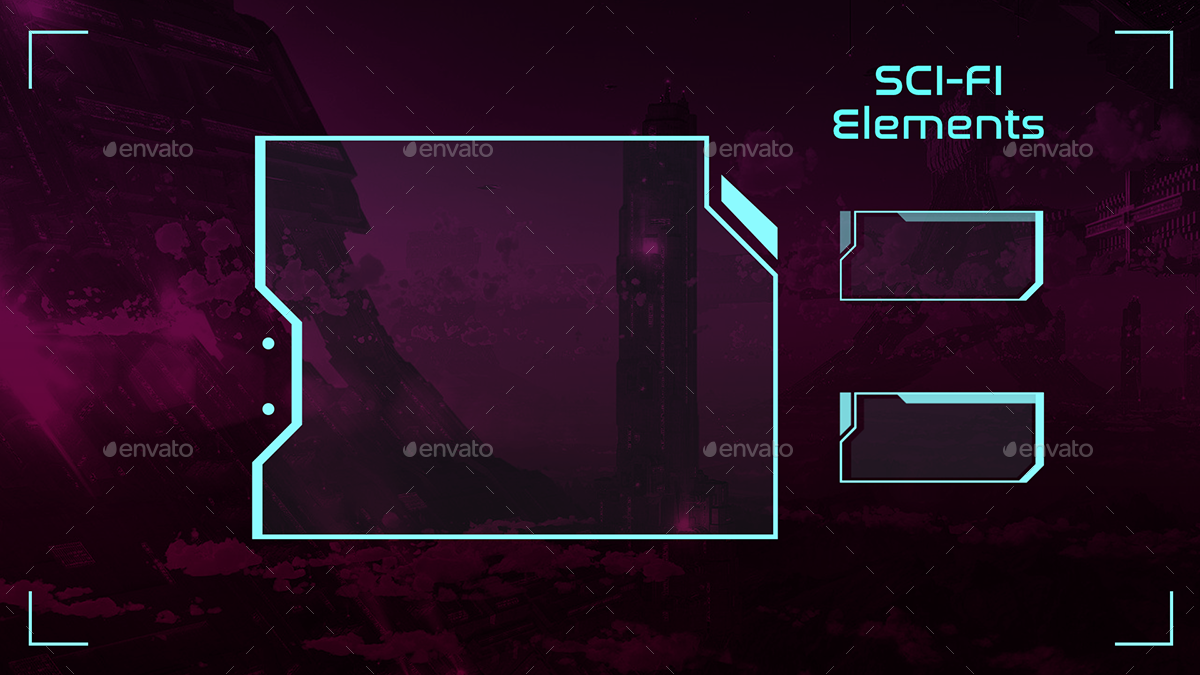 SciFi ui Elements Pack, Game Assets | GraphicRiver