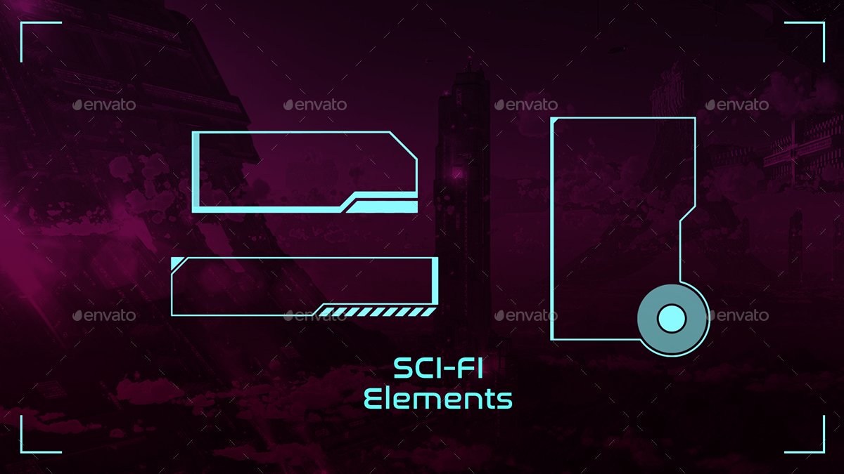 SciFi ui Elements Pack, Game Assets | GraphicRiver