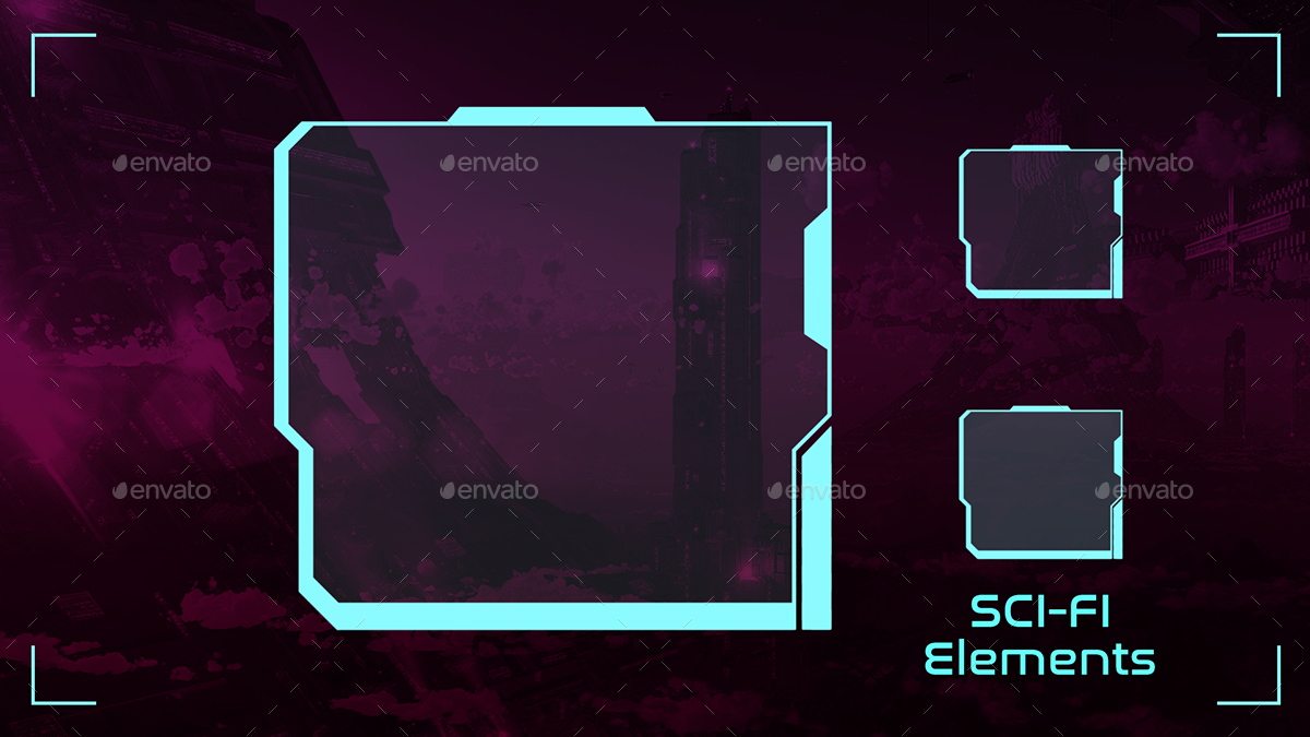 SciFi ui Elements Pack, Game Assets | GraphicRiver