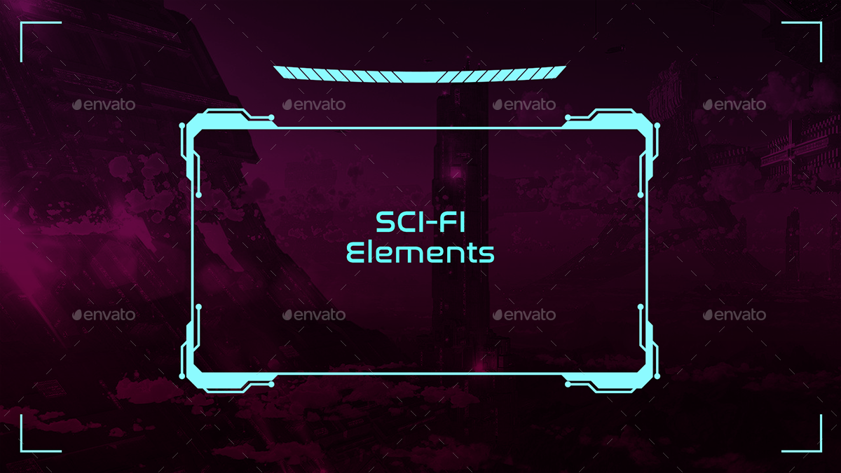 SciFi ui Elements Pack, Game Assets | GraphicRiver