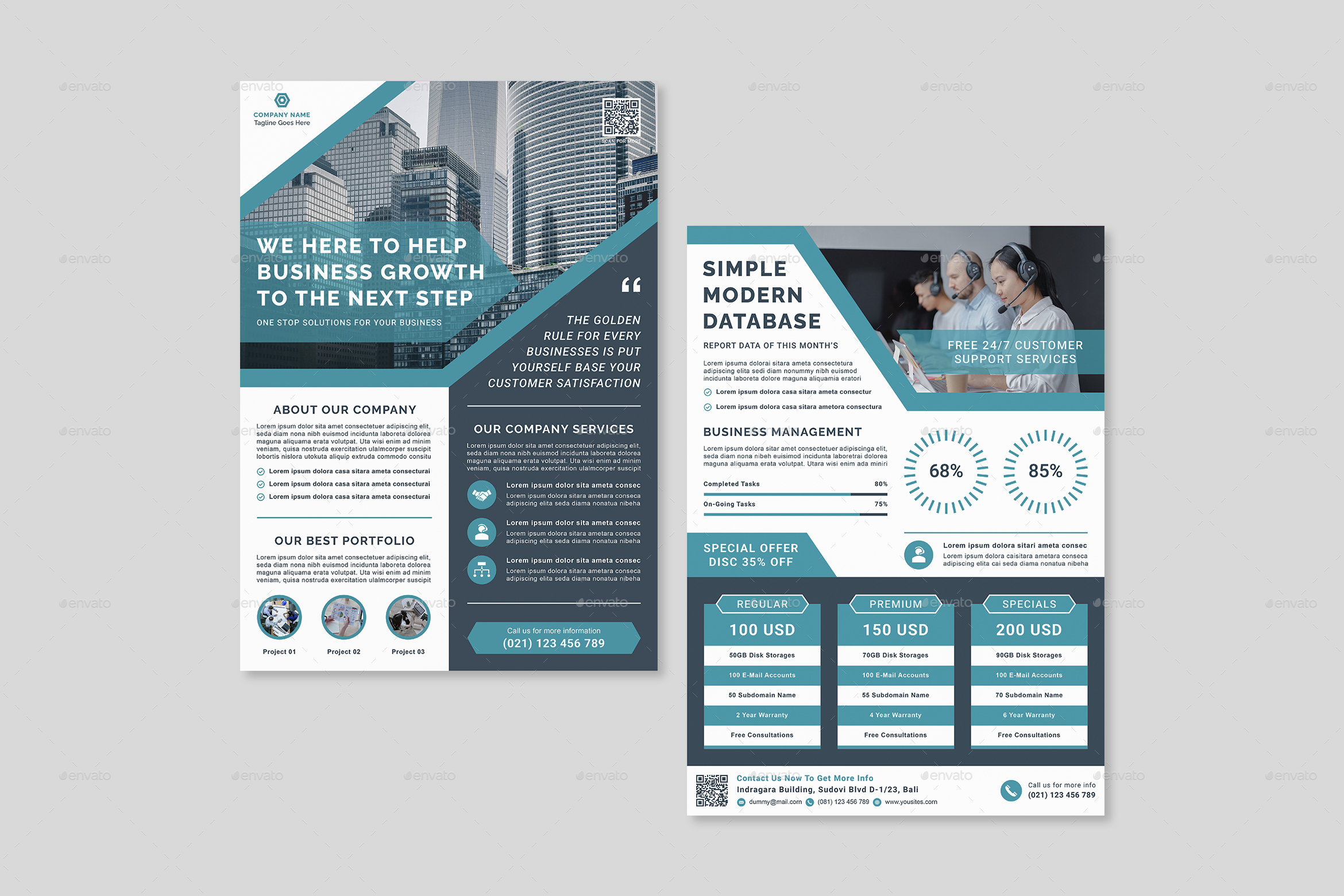 Business Project Flyer Template, Print Templates | GraphicRiver