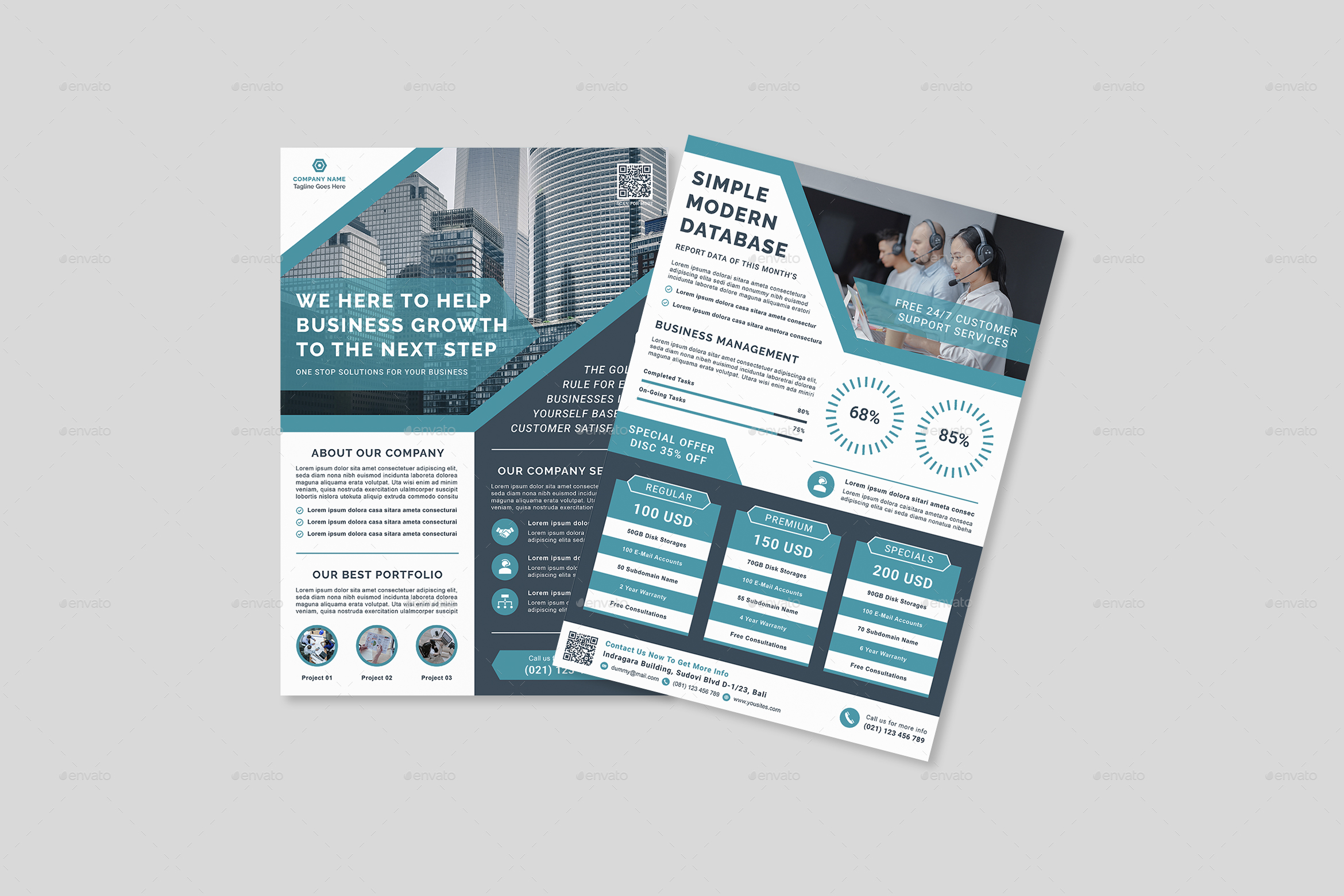 Business Project Flyer Template, Print Templates | GraphicRiver