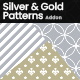 32 Silver and Gold Patterns Set Photoshop Addon, Add-ons | GraphicRiver