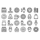 Icing Nozzles Icons Set Outline Vector, Vectors | GraphicRiver
