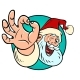Santa Claus Okay Gesture, Vectors | GraphicRiver