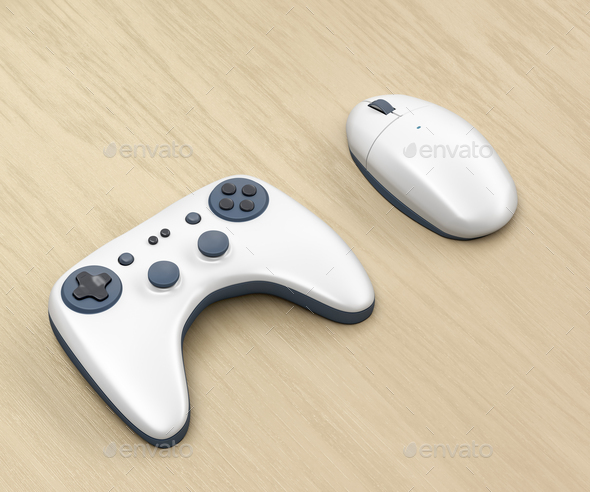 Game controller and mouse Stock Photo by magraphics | PhotoDune
