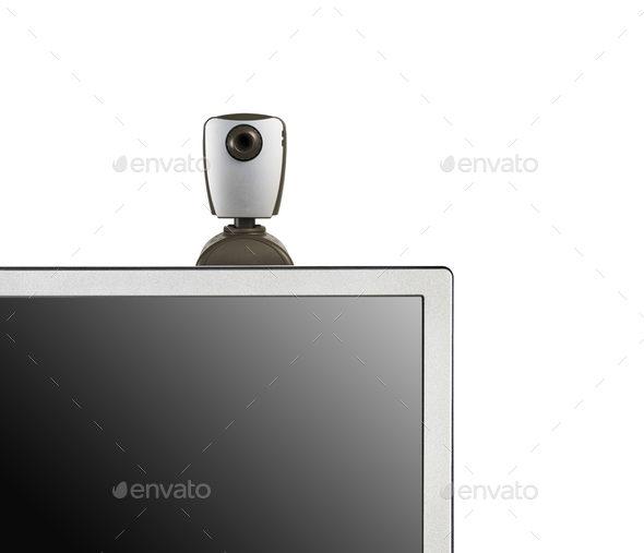web camera on monitor Stock Photo by ozaiachin | PhotoDune