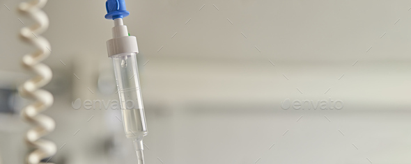 hospital drip close up. Hospital medication dosing equipment Stock ...