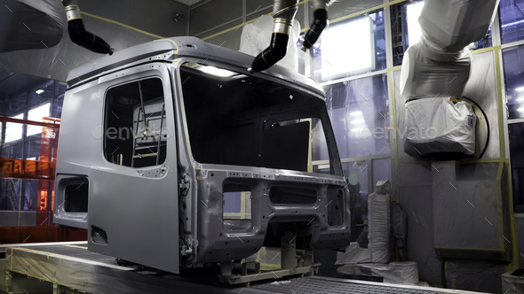 The concept of working with cars. Scene. Work in the service with ...