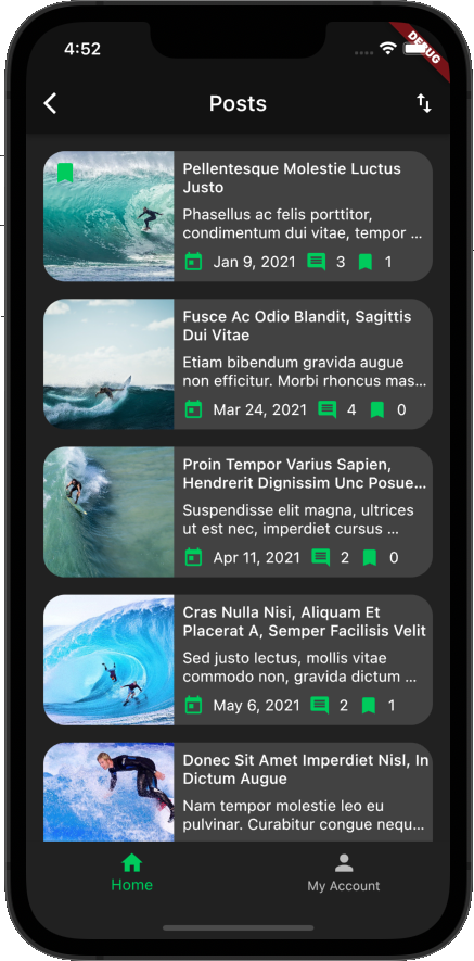 Blog App Ui Template For Flutter By Zeymur Codecanyon