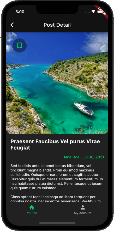 Blog App Ui Template For Flutter By Zeymur Codecanyon