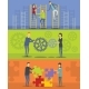 Team Building Banner Horizontal Set Flat Style, Vectors | GraphicRiver