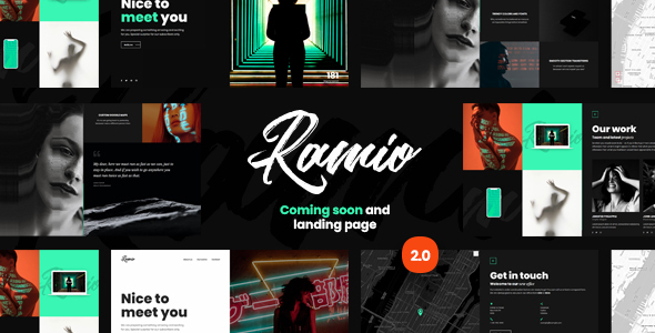 Ramio - Clean Coming Soon and Landing Page Template by mix_design ...