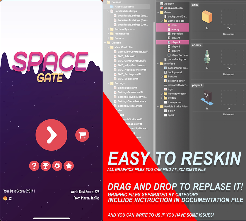 Space Gate by TapTapStudio | CodeCanyon