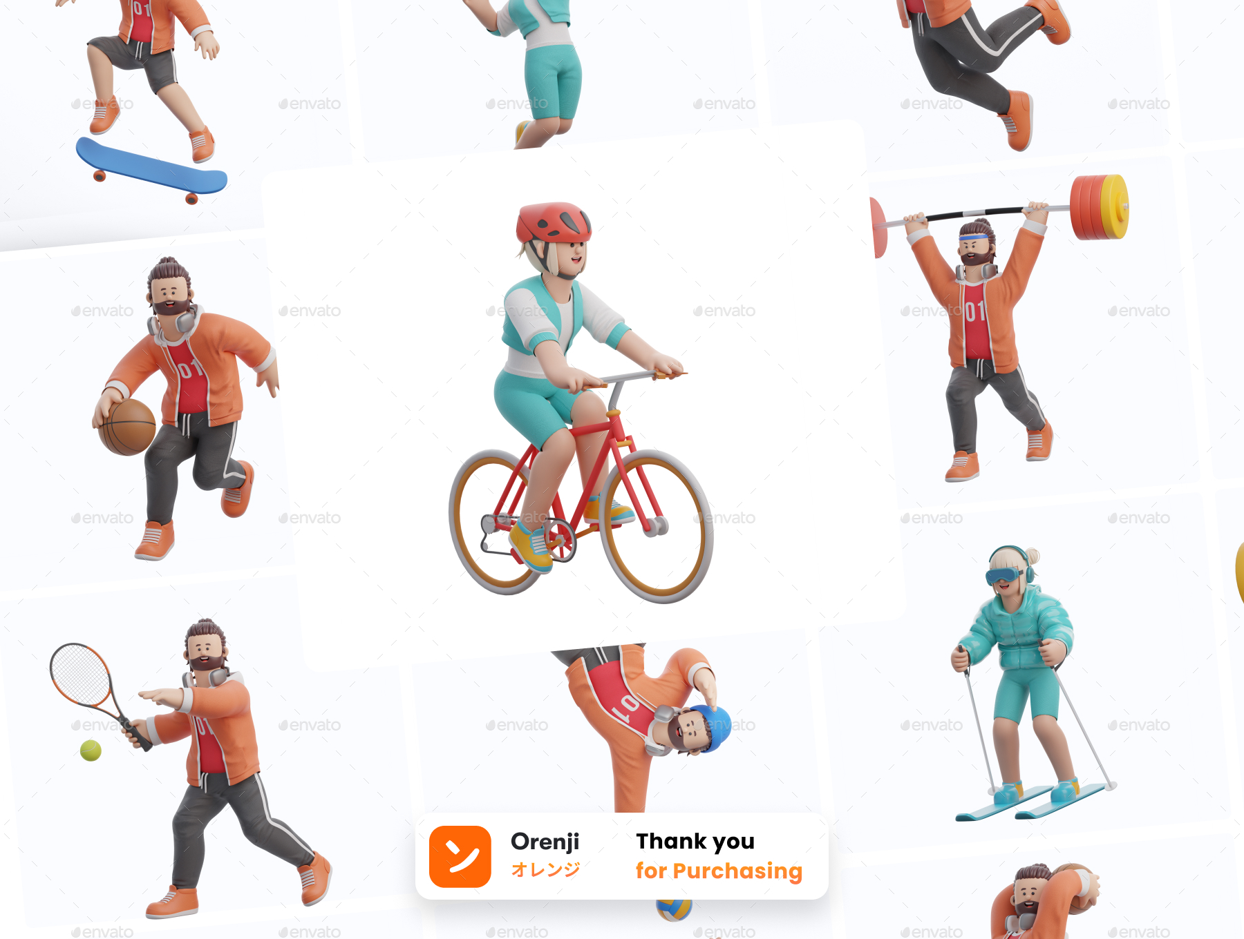 3D Character Sports Pack, Graphics | GraphicRiver