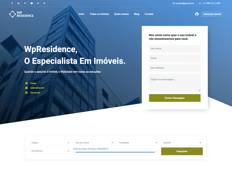 Residence Real Estate WordPress Theme by WpEstate | ThemeForest