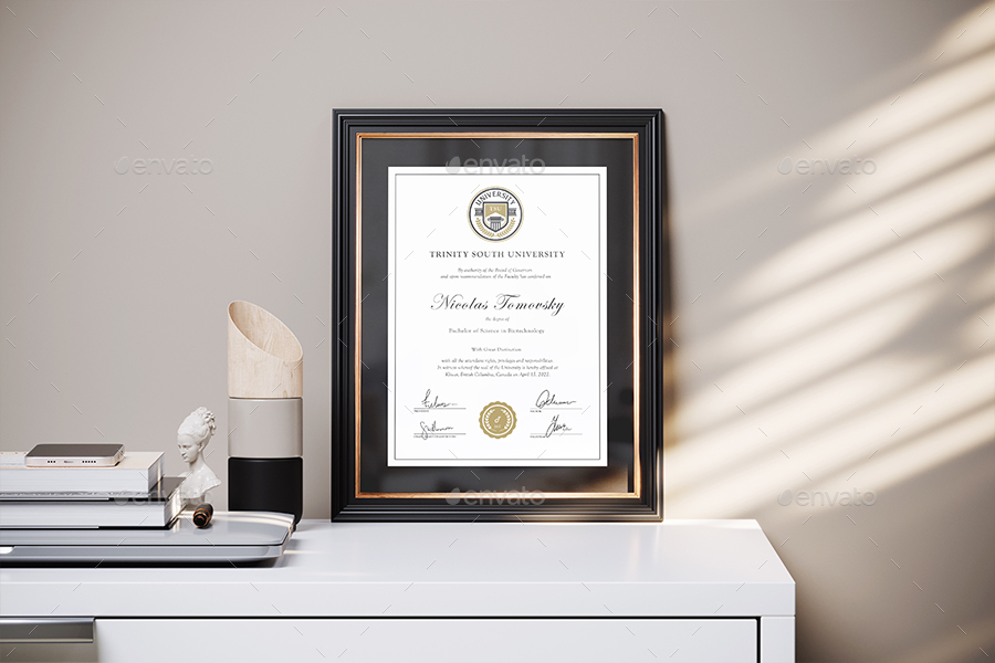 Award Document Frame Mockup, Graphics | GraphicRiver