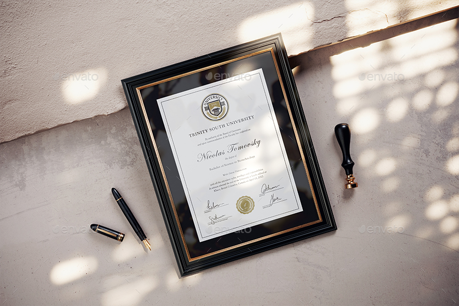 Award Document Frame Mockup, Graphics | GraphicRiver