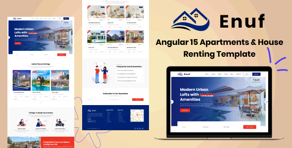 Enuf - Real Estate Angular 15 Template by HiBootstrap | ThemeForest