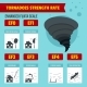 Hurricane Storm Banner Infographic Flat Style, Vectors | GraphicRiver