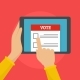 Online Voting Background Flat Style, Vectors | GraphicRiver